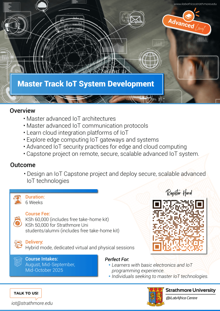 Master Track IoT System Development - @iLabAfrica